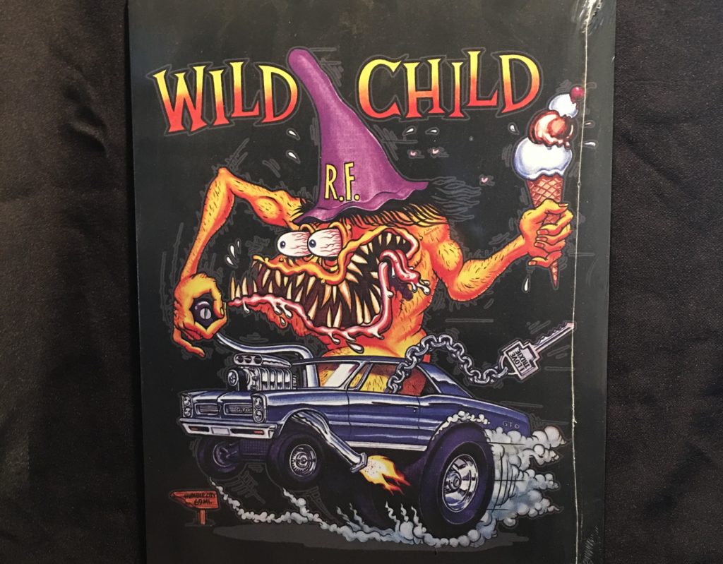 Black Wild Child Metal Sign - Ed Roth's Rat Fink