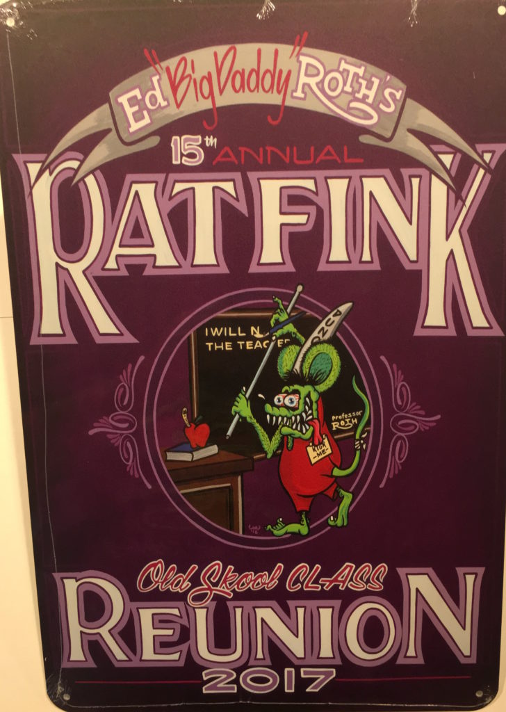 15th Annual Rat Fink Reunion Aluminum Sign 12x18 - Ed Roth's Rat Fink