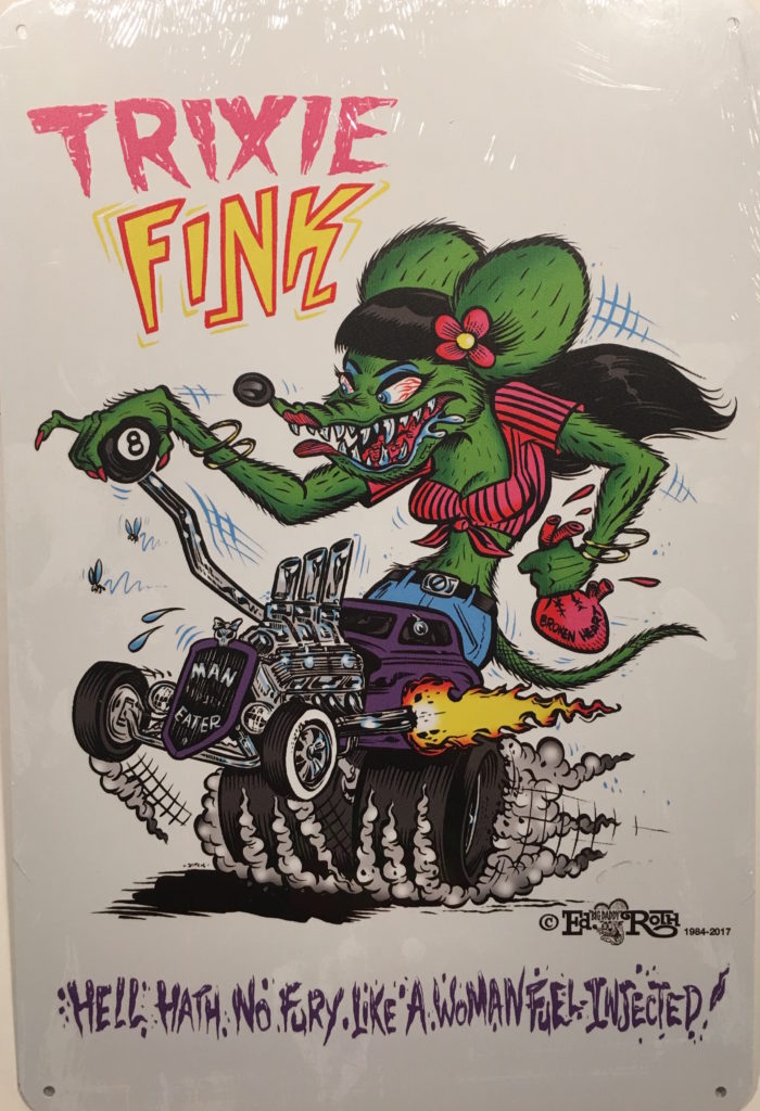Trixie Aluminum Sign 12x18 - Ed Roth's Rat Fink