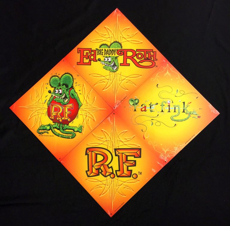Orange Rat Fink Metal Signs(Set of 4) - Ed Roth's Rat Fink