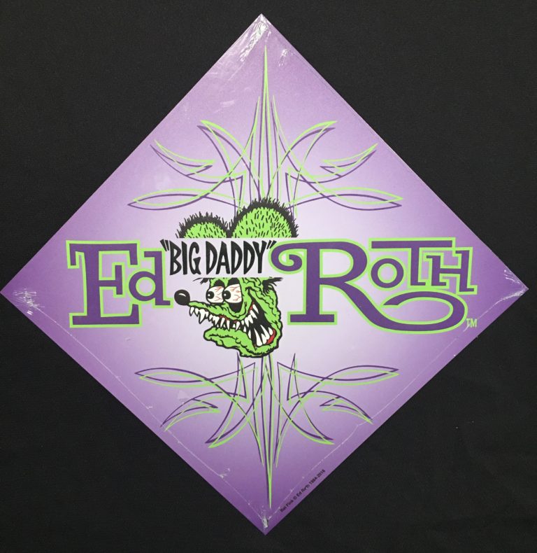 Purple Big Daddy Metal Sign - Ed Roth's Rat Fink
