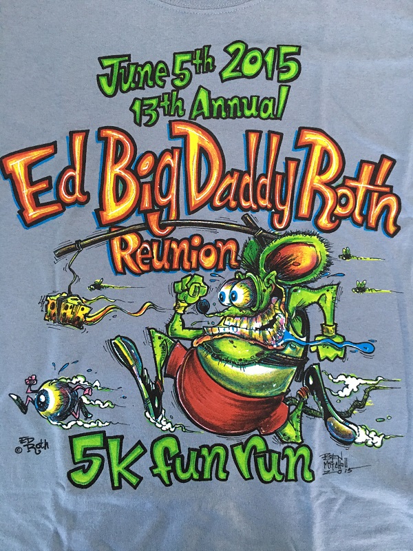 13th Annual Rat Fink Reunion 2015 Fun Run T-Shirt - Ed Roth's Rat Fink