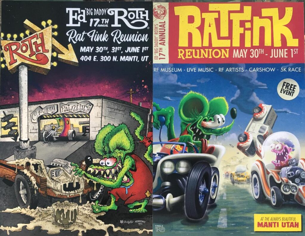 17th Annual (2019) Rat Fink Reunion Poster - Ed Roth's Rat Fink