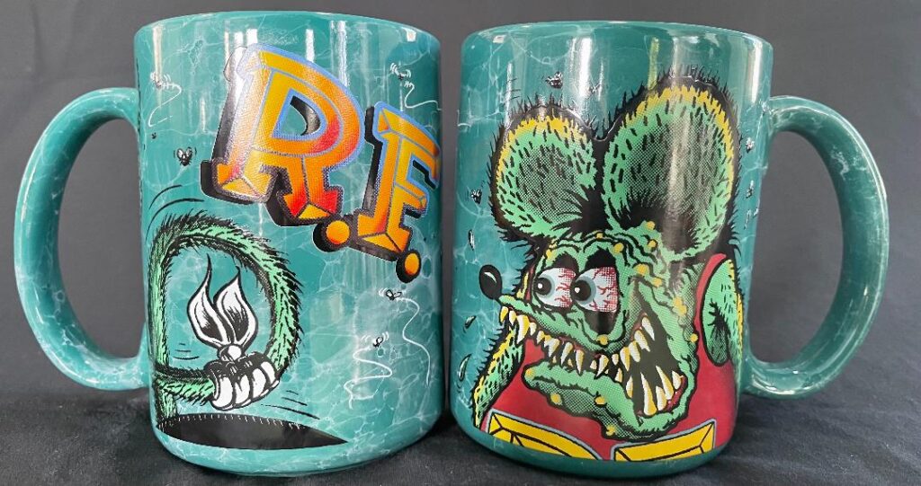 Rat Fink Mug Green Marble Tails - Ed Roth's Rat Fink