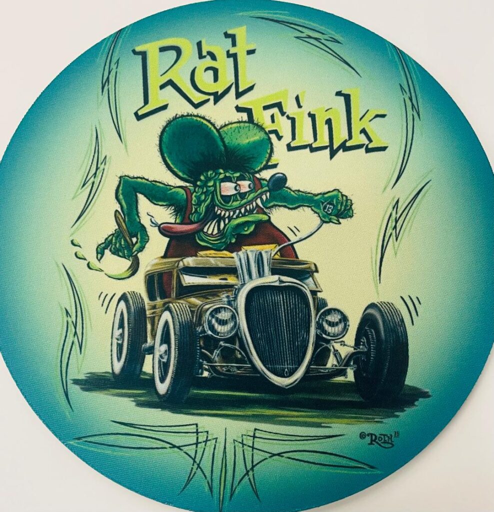 Silhouette 2015 Hot Rod Mouse Pad - Ed Roth's Rat Fink