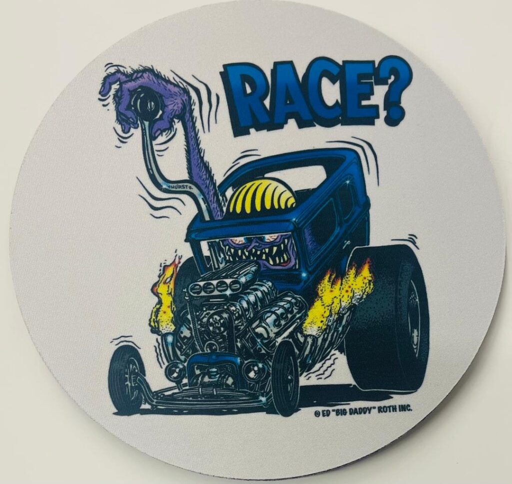Race? Mouse Pad - Ed Roth's Rat Fink