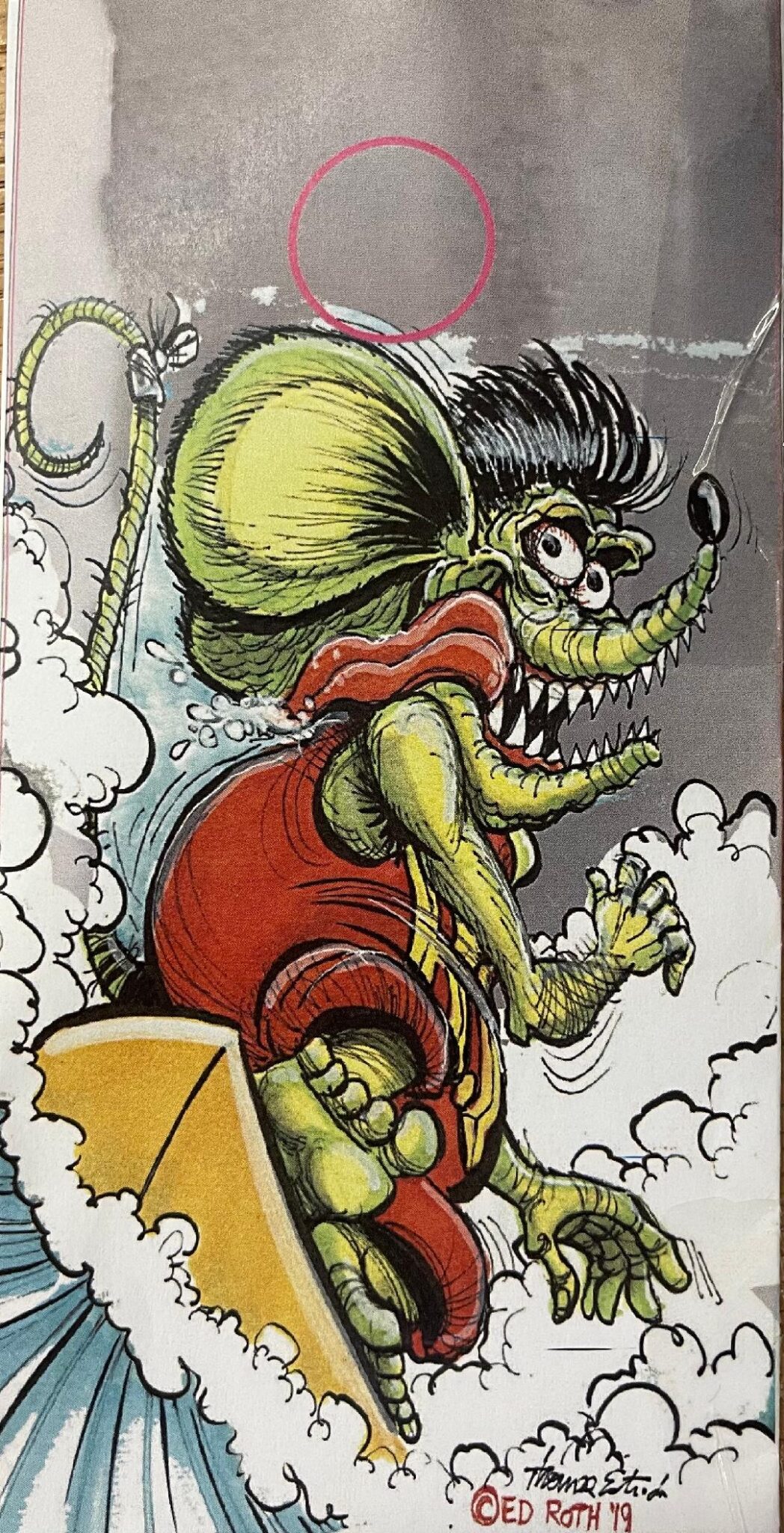 Rat Fink Surf Corn Hole Board Set Kustom Stickers - Ed Roth's Rat Fink