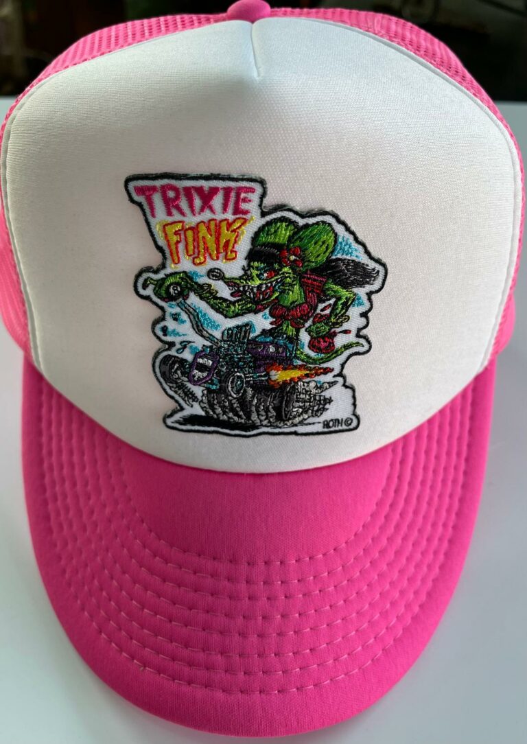 Neon Pink/White Trixie Fink Trucker Hat - Ed Roth's Rat Fink