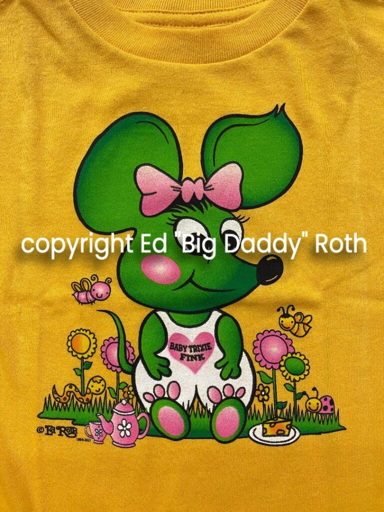 Baby Trixie Fink Tea Party Toddler T-Shirt - Ed Roth's Rat Fink