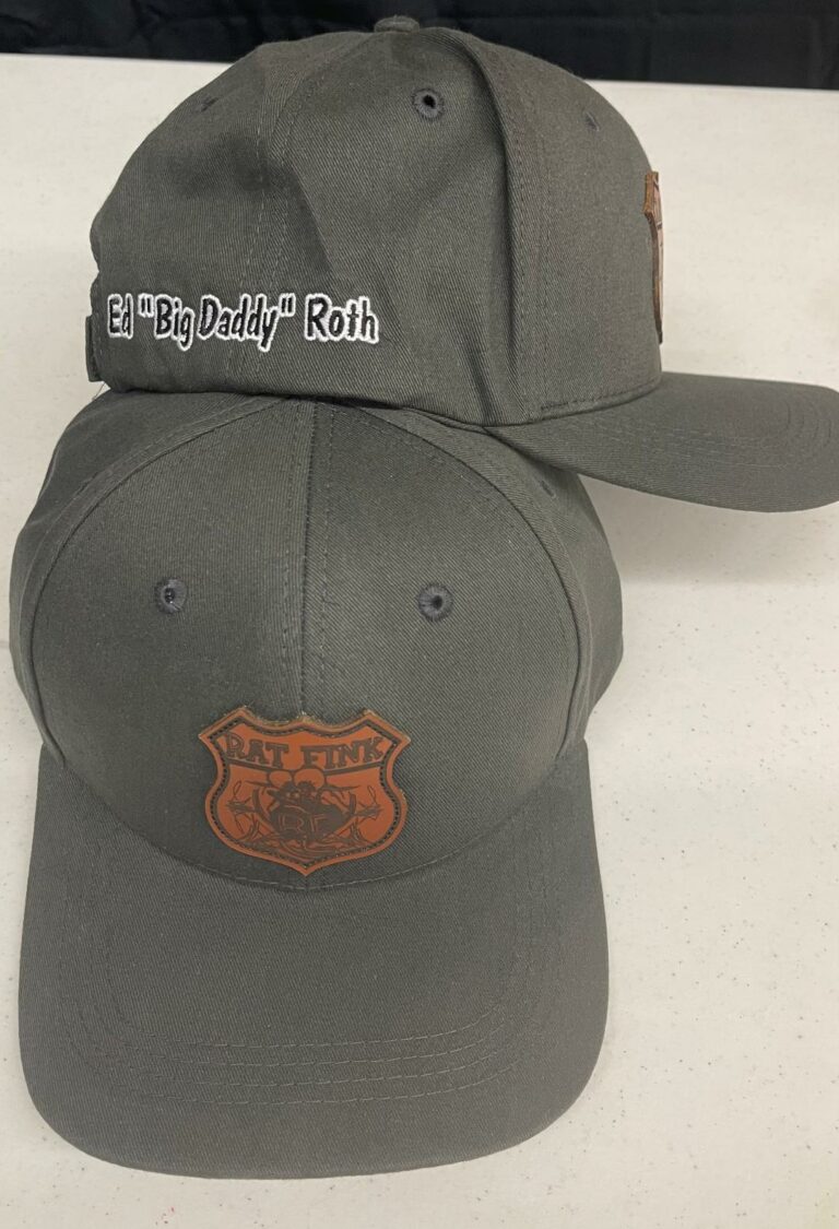 Rat Fink Highway Leather Hat - Ed Roth's Rat Fink
