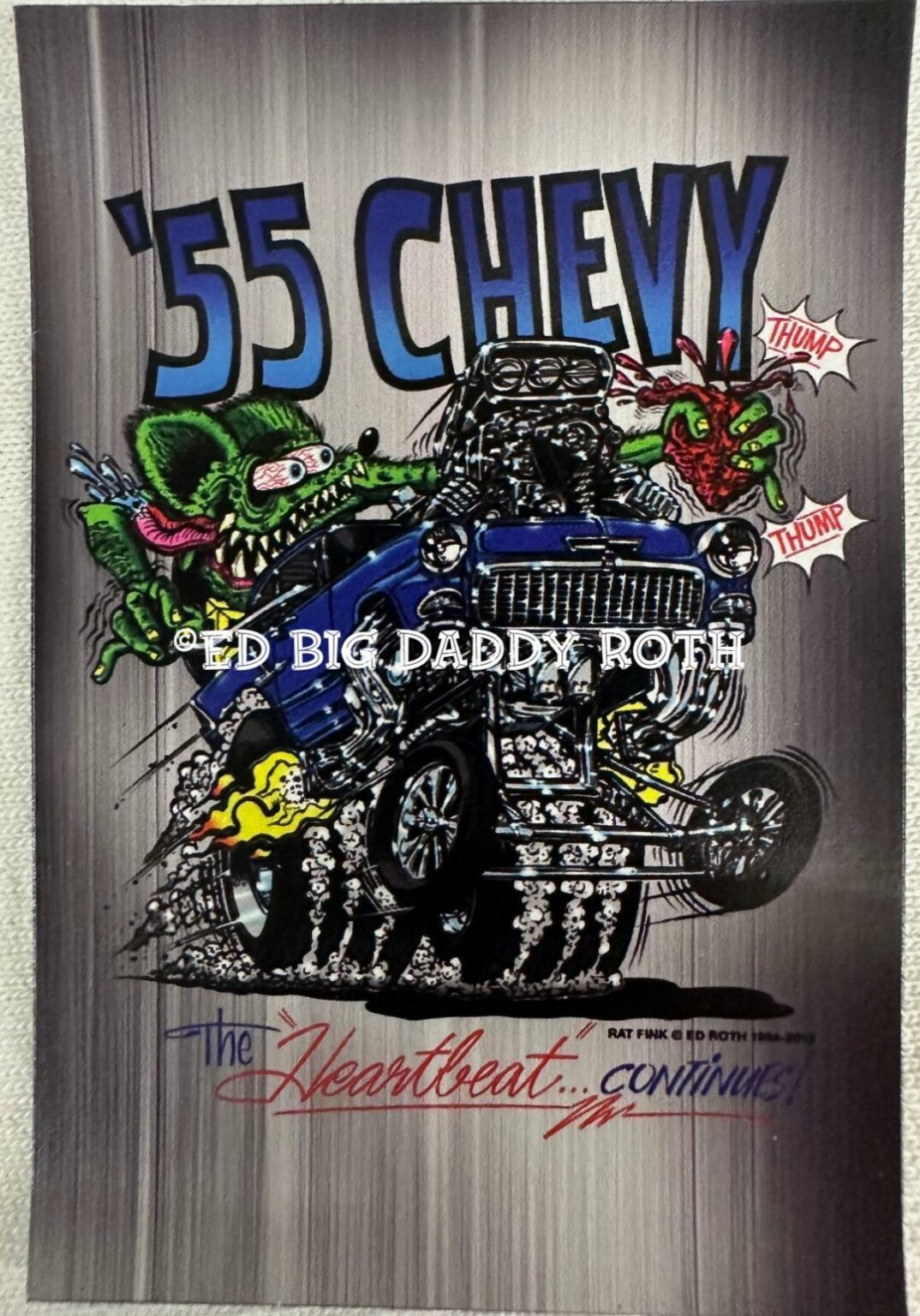 55 Chevy 3" Magnet - Ed Roth's Rat Fink