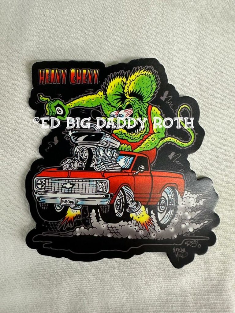Heavy Chevy 3" Magnet - Ed Roth's Rat Fink