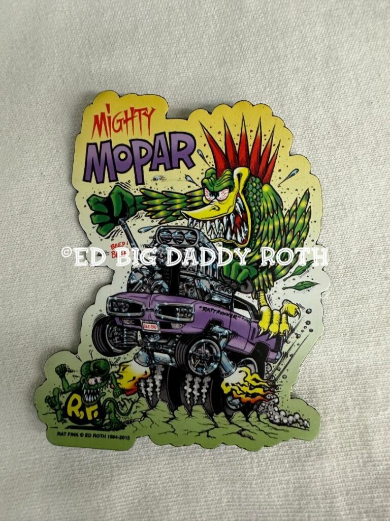 Mighty Mopar 3" Magnet - Ed Roth's Rat Fink
