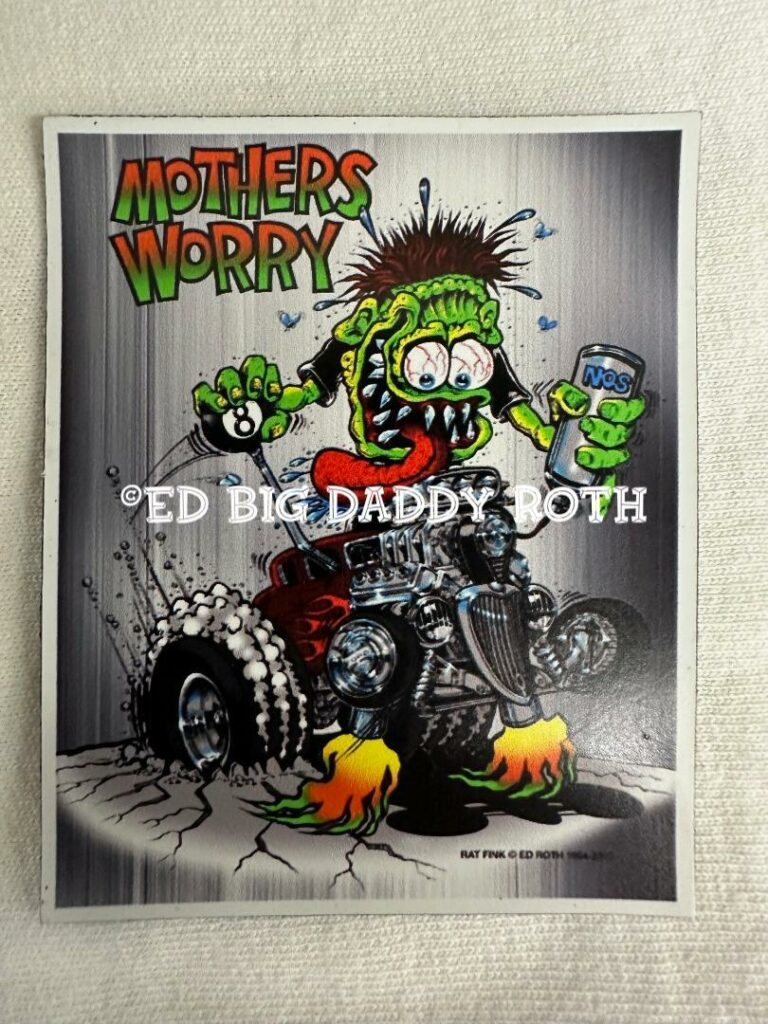 Mothers Worry 00 3" Magnet - Ed Roth's Rat Fink