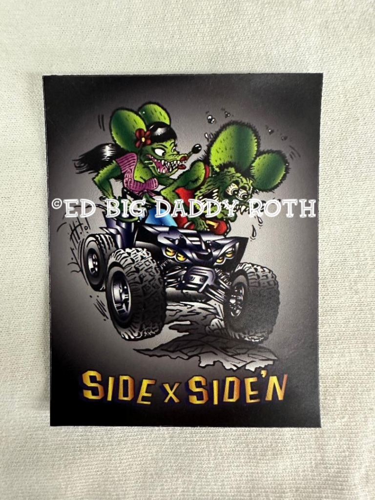Side X Side'n 3" Magnet - Ed Roth's Rat Fink