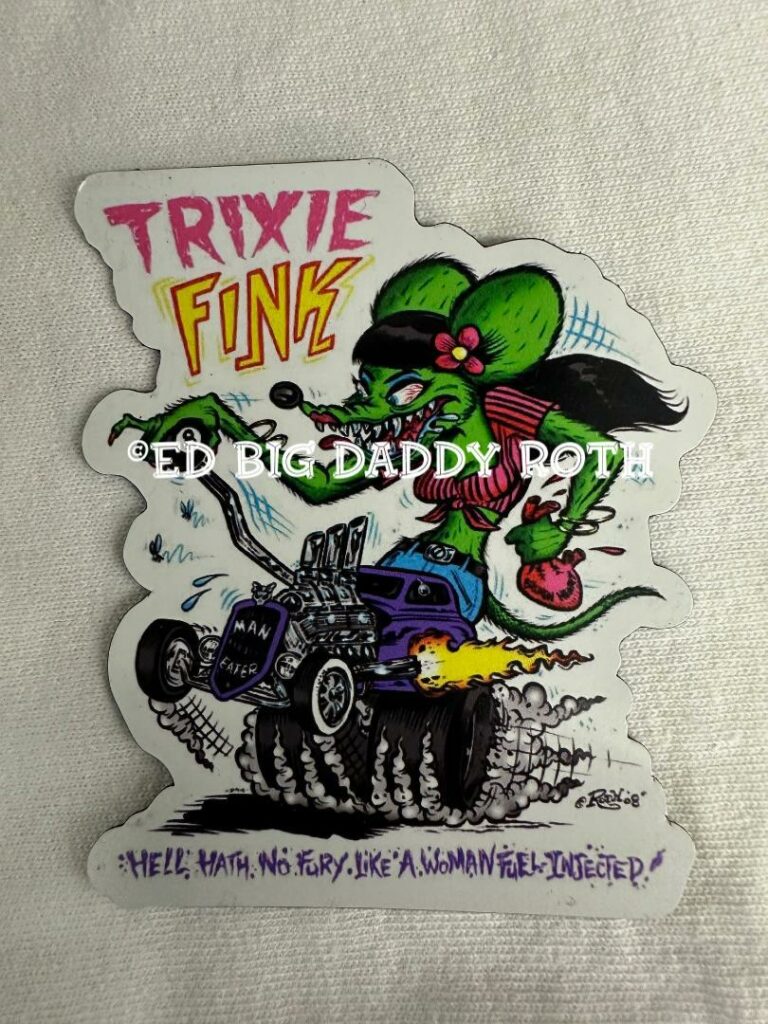 Trixie Fink 3" Magnet - Ed Roth's Rat Fink