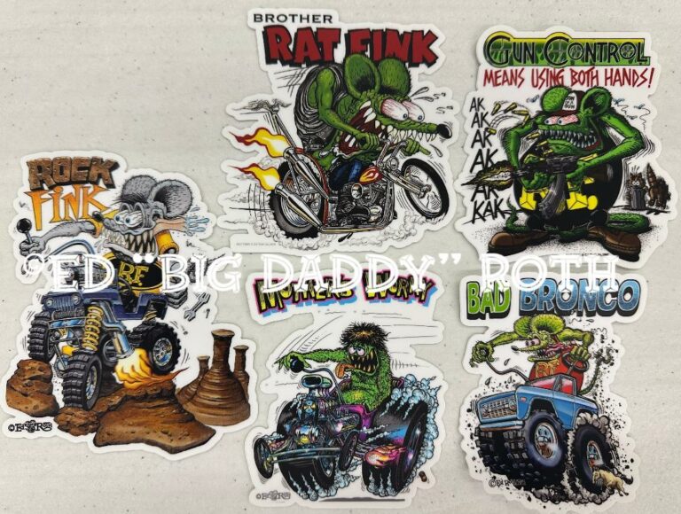 Rock Fink Decal Collection Set - Ed Roth's Rat Fink