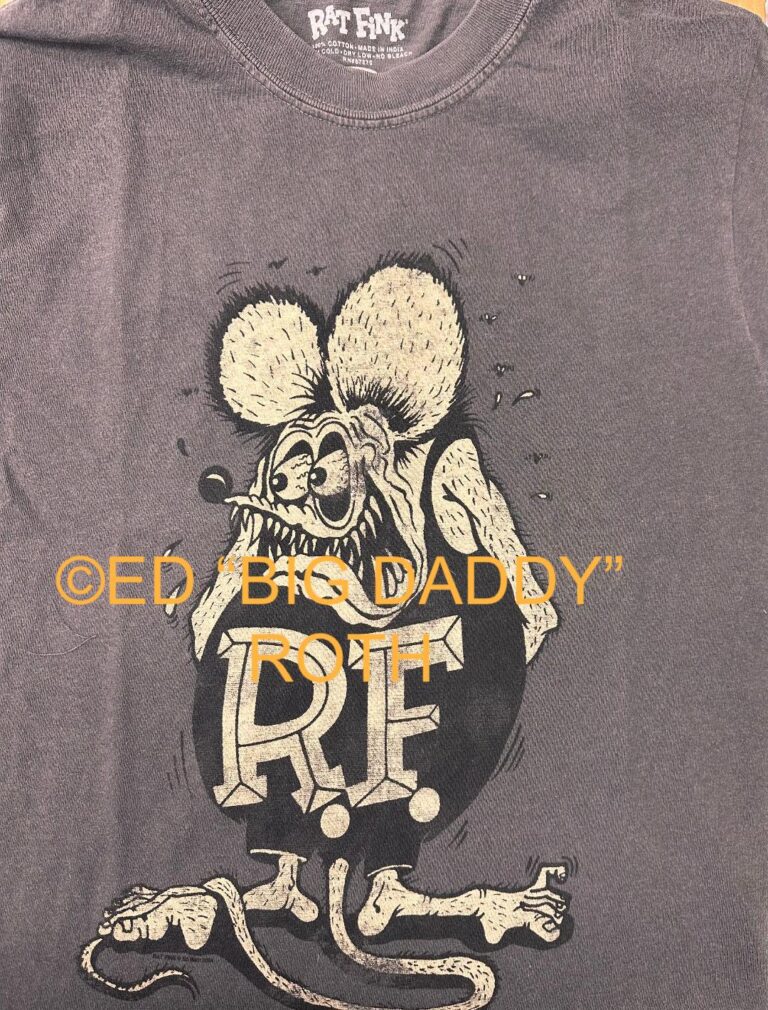 Rat Fink Sunwashed T-Shirt (Pepper) - Ed Roth's Rat Fink