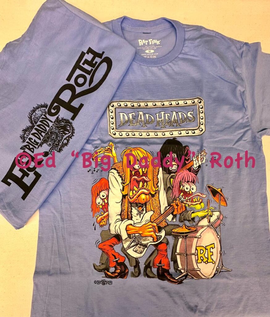 Rat Fink Dead Heads t-shirt - Ed Roth's Rat Fink