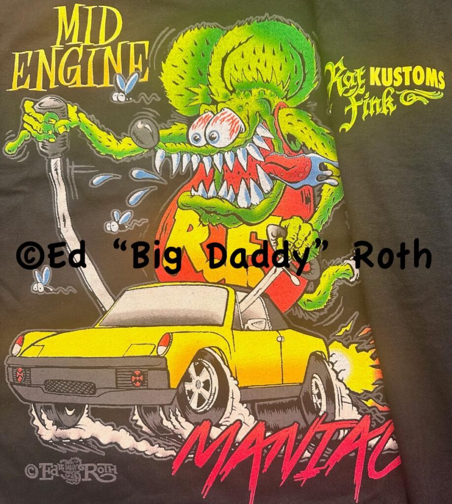 Rat Fink Mid Engine Maniac T-Shirt - Ed Roth's Rat Fink