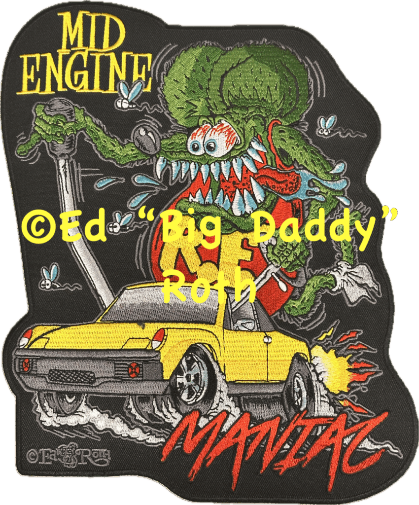 Mid Engine Rat Fink Patch - Ed Roth's Rat Fink